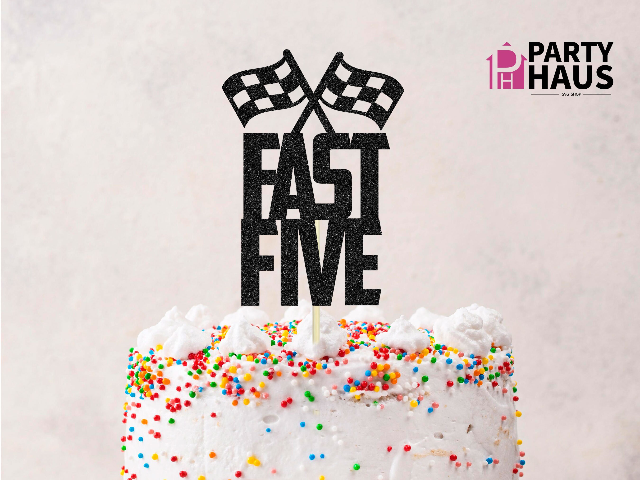 Fast Five Cake Topper Svg, Racer 5th Bday Svg Png, Hot Wheels 5th ...