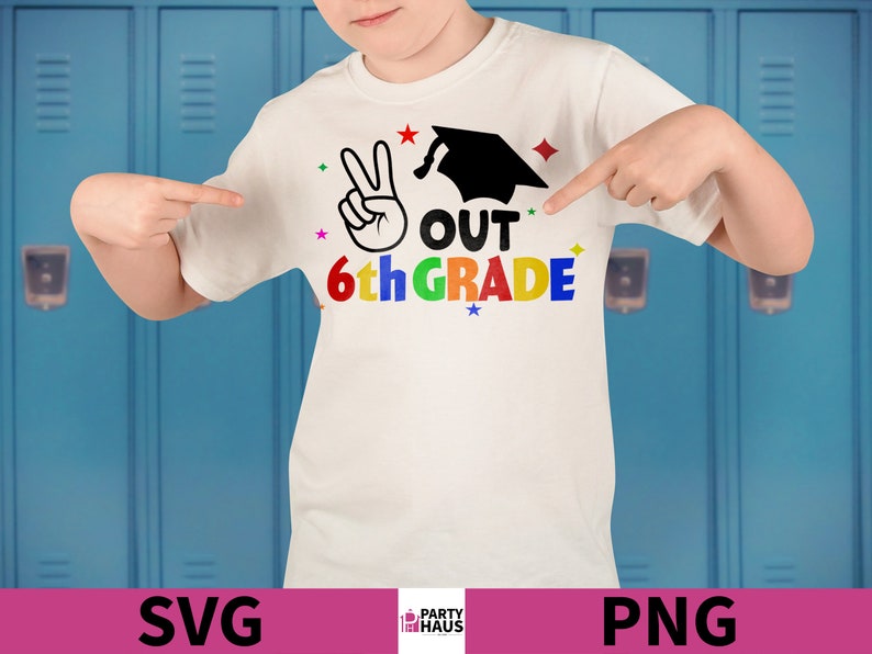Peace Out 6th Grade SVG Graduation SVG 6th Grade Svg6th - Etsy