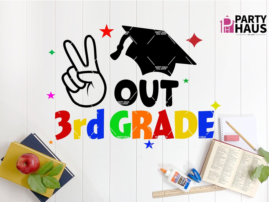 Peace Out 3rd Grade SVG, Graduation SVG, 3rd Grade Svg,3rd Grade Grad ...