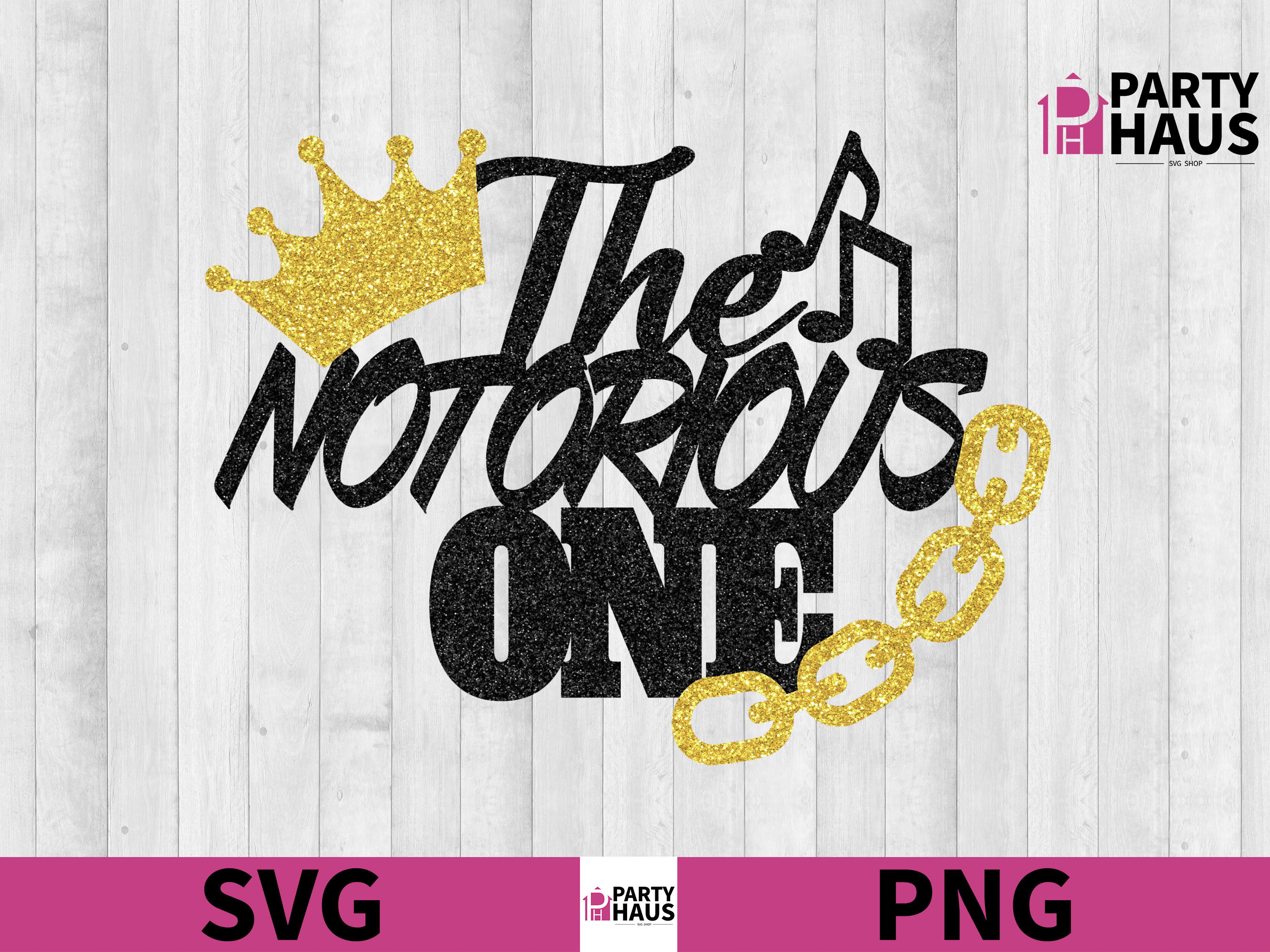 The Notorious ONE Svg, 1st Bday Cake Topper SVG, the Big 1 SVG, 1st ...