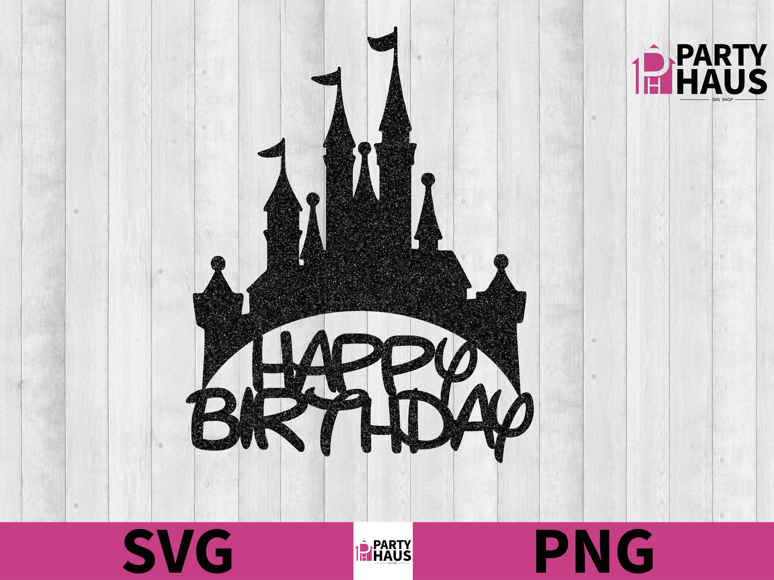 Castle Happy Birthday SVG Princess Birthday SVG Birthday - Etsy