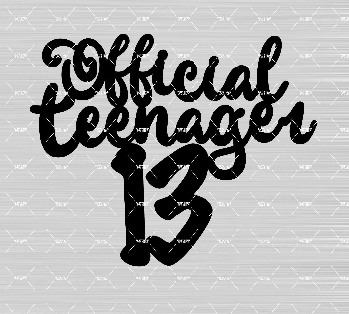 Official Teenager 13 SVG 13th Birthday SVG Teenager SVG - Etsy