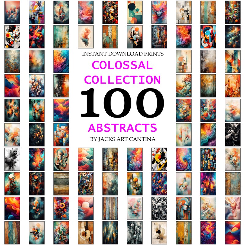 Abstract Art Poster - Etsy