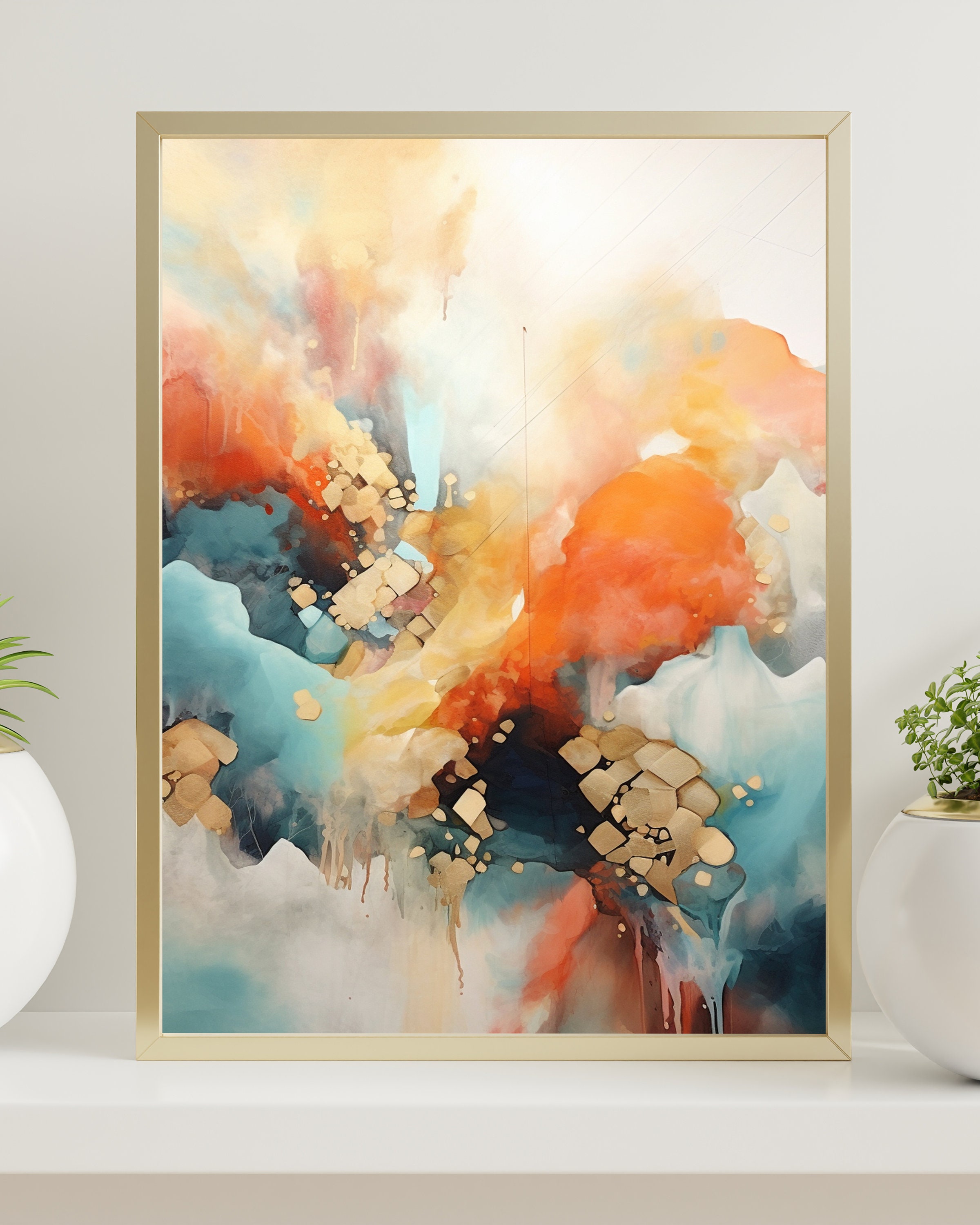 Abstract Washed Out, Abstract Digital Art, Abstract Art, Modern Wall ...