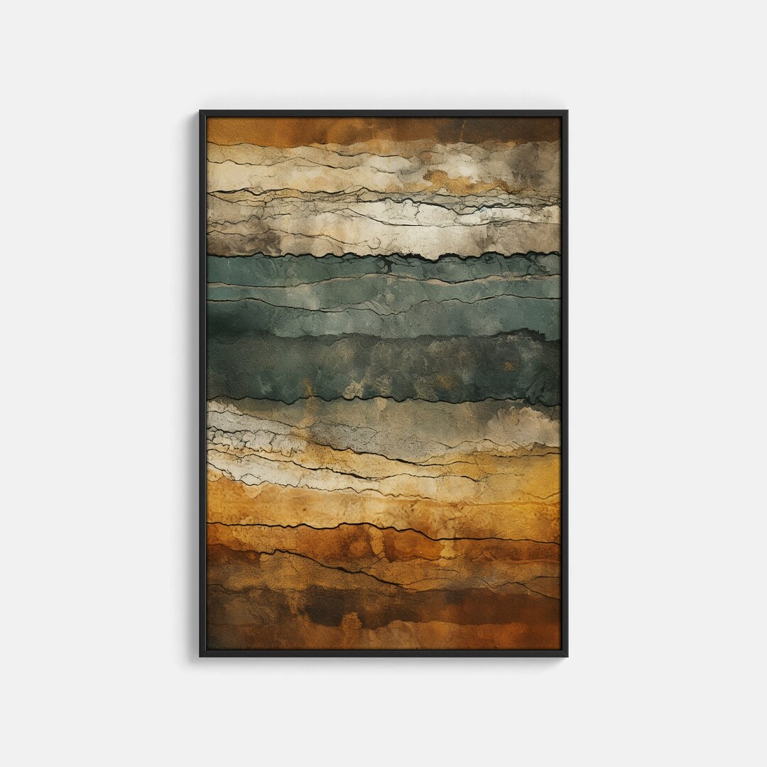 Earthy Abstract Art PRINTABLE Natural Neutral Organic Raw Weathered ...