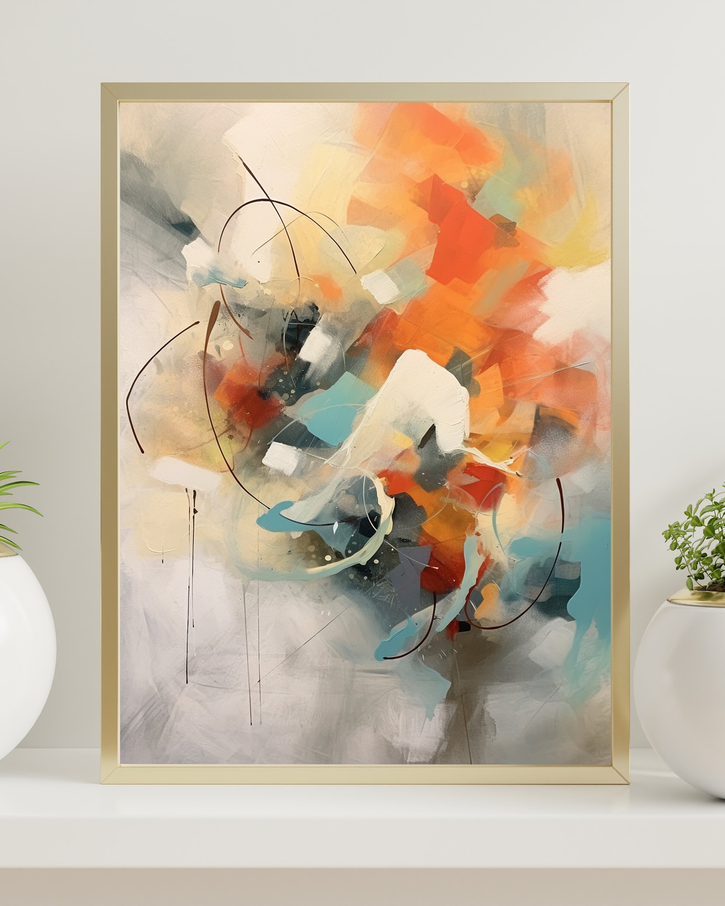 Abstract Washed Out, Abstract Digital Art, Abstract Art, Modern Wall ...