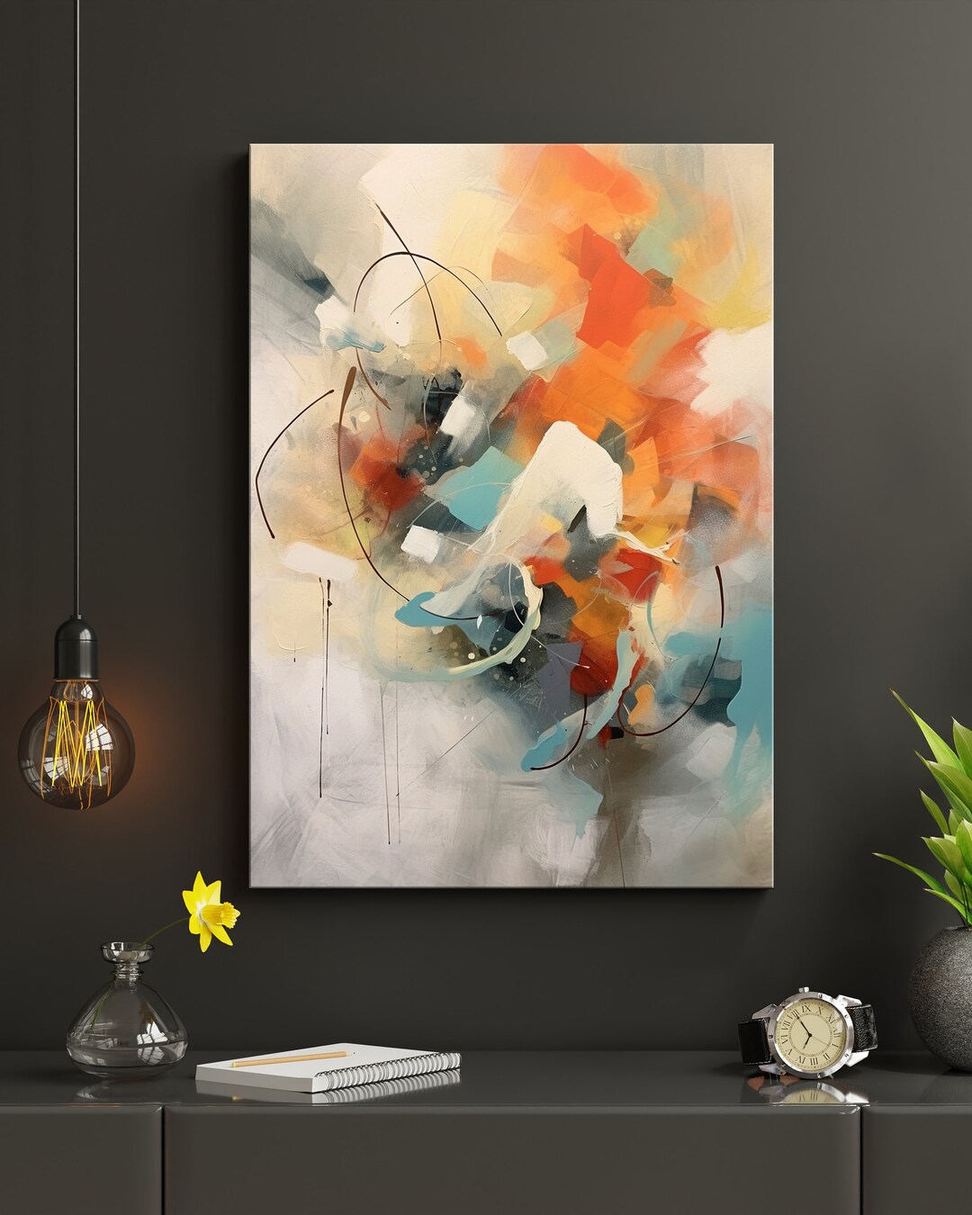Abstract Washed Out, Abstract Digital Art, Abstract Art, Modern Wall ...