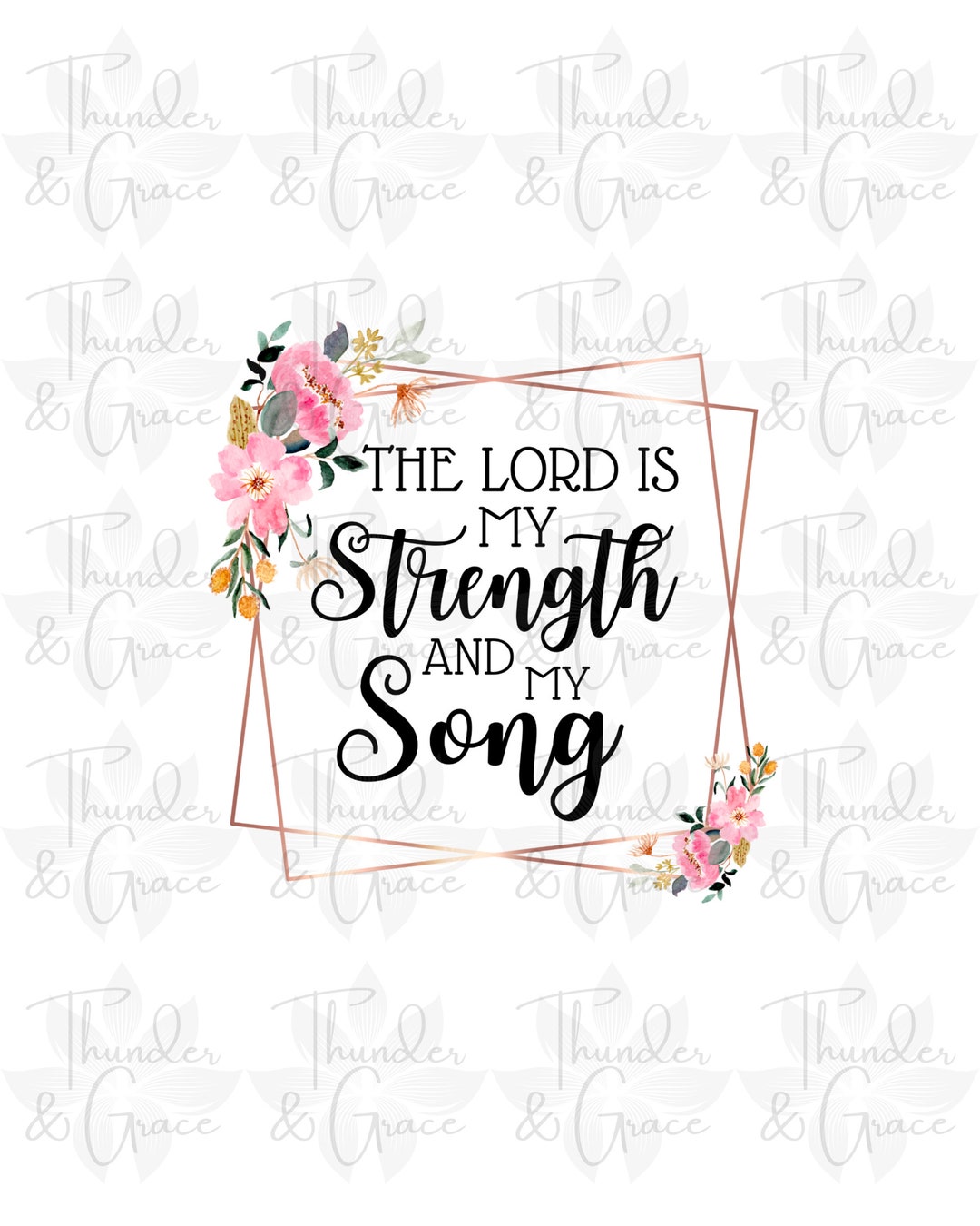 The Lord is My Strength PNG, Christian, Bible Verse, Psalm 28:7 ...