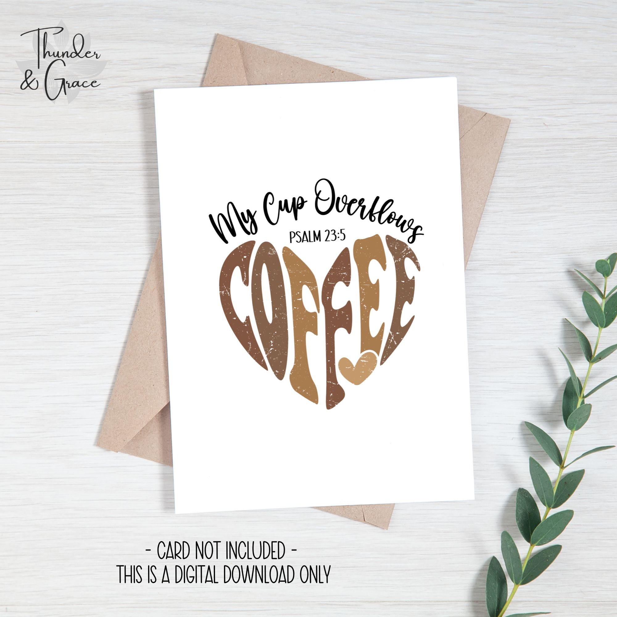 My Cup Overflows PNG, Bible Verse Jpg, Inspirational Png, Teacher Gift ...