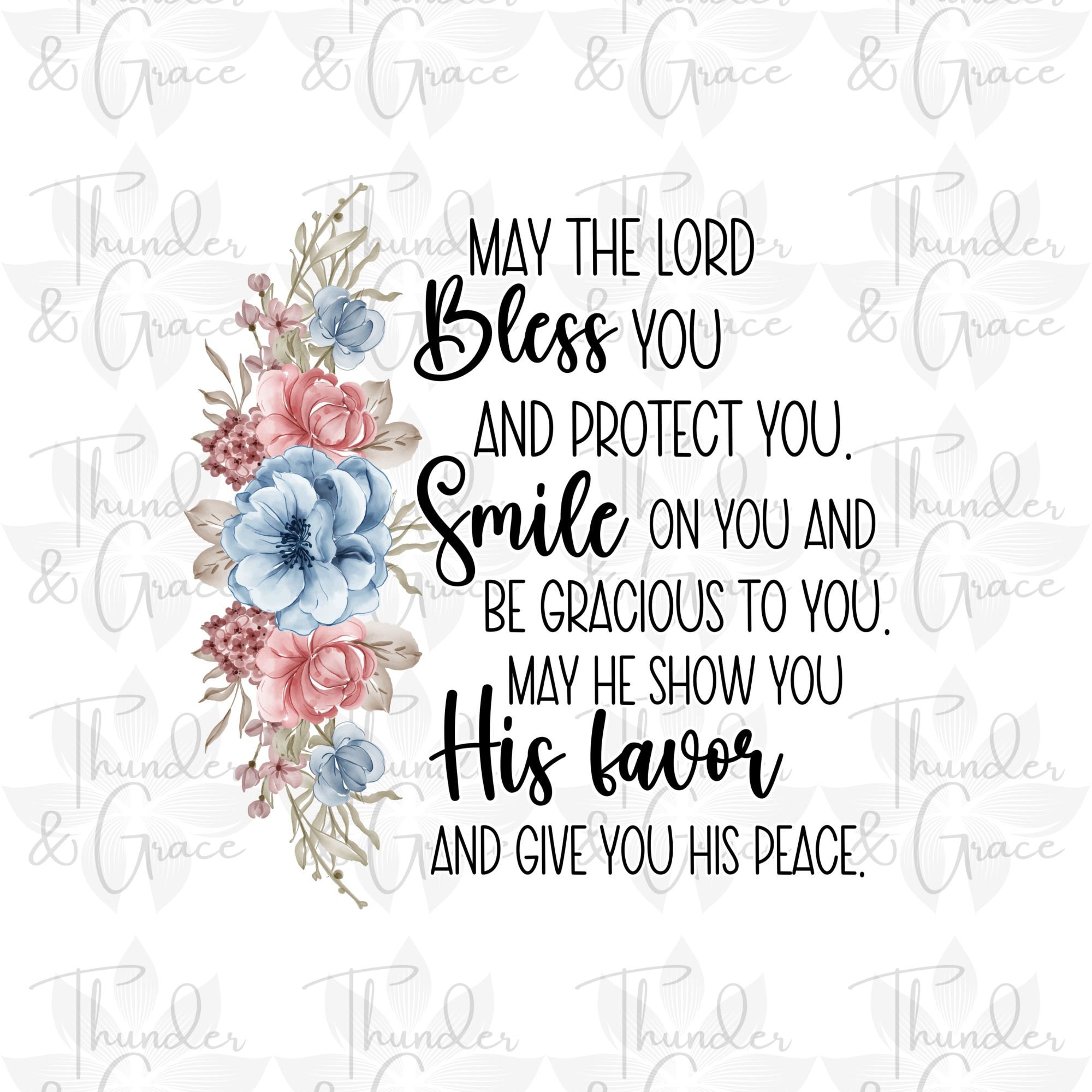 May the Lord Bless You and Protect You PNG, Numbers 6, Inspirational ...