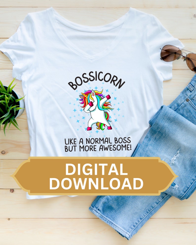 Funny Boss Birthday PNG, Bossicorn Printable, Gift for Bosses, Bosses ...