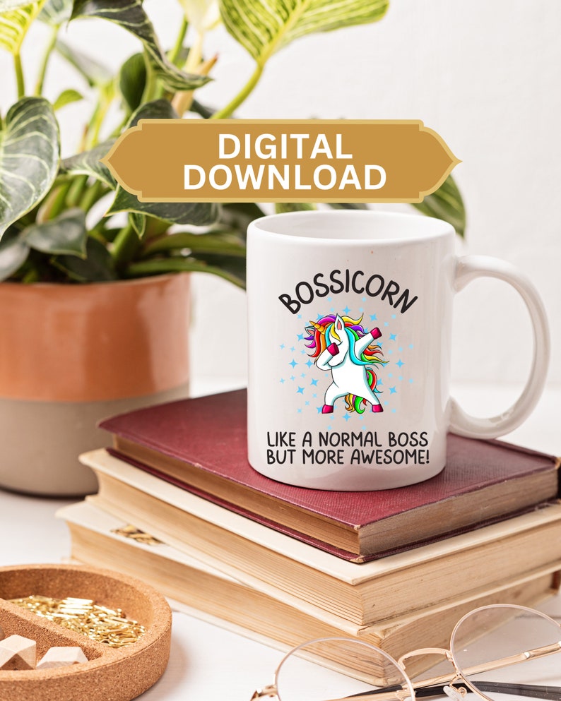 Funny Boss Birthday PNG, Bossicorn Printable, Gift for Bosses, Bosses ...