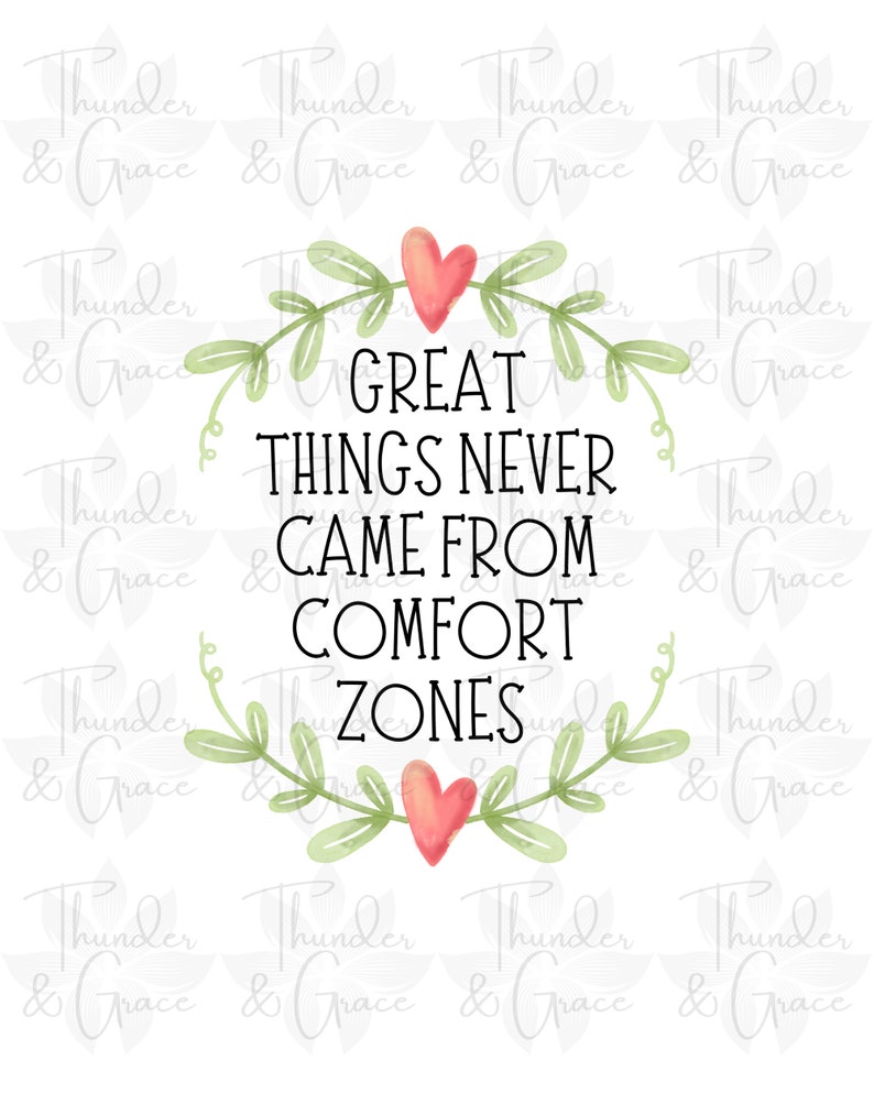 Great Things Never Came From Comfort Zones PNG, Social Worker Png ...