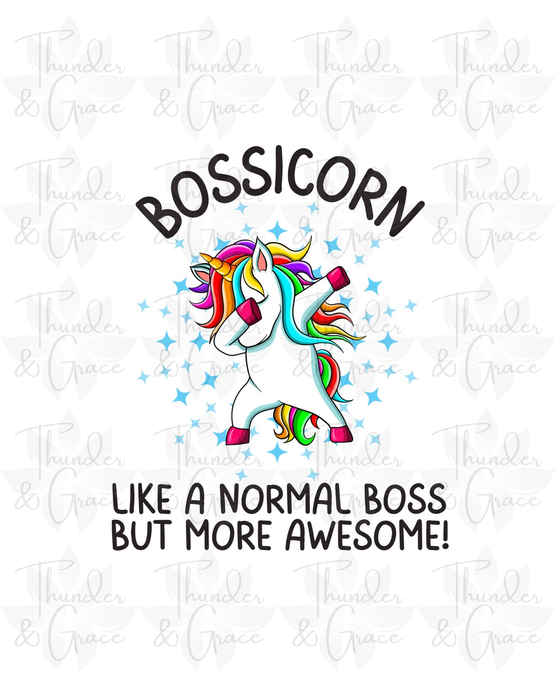 Funny Boss Birthday PNG, Bossicorn Printable, Gift for Bosses, Bosses ...