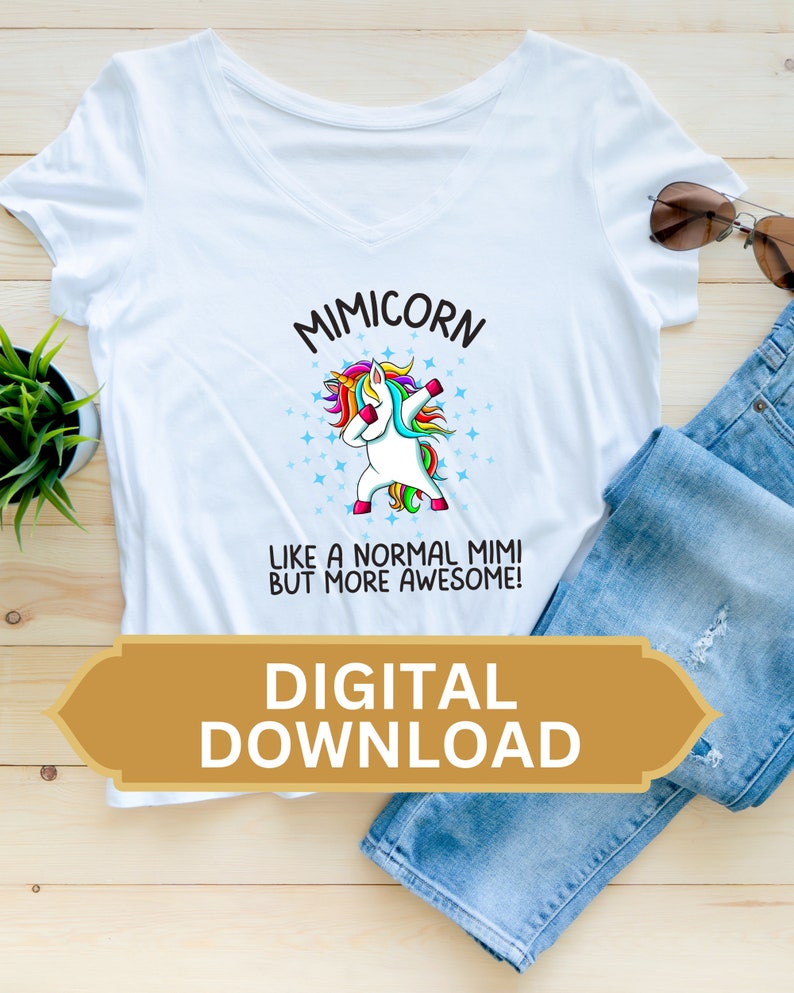 Funny Mimi PNG, Mimicorn Printable, Gifts for Mimi, Rainbow Unicorn PNG ...