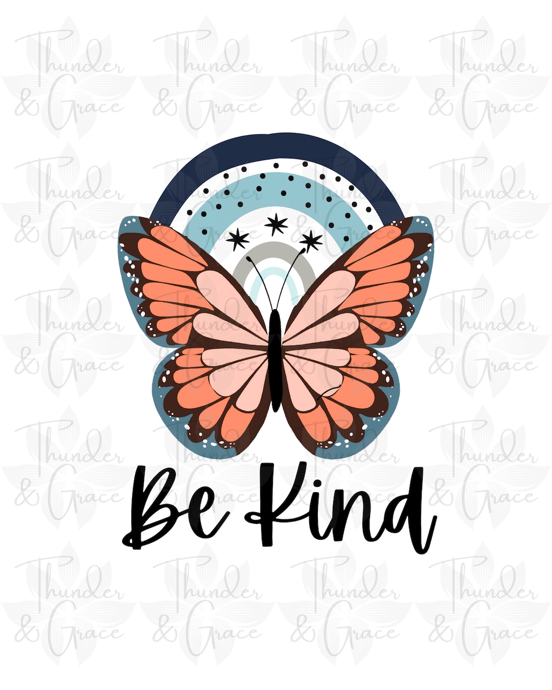 Be Kind PNG, Boho Butterfly Printable, Inspirational Printable, Boho ...