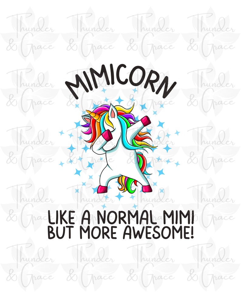 Funny Mimi PNG Mimicorn Printable Gifts for Mimi Rainbow - Etsy