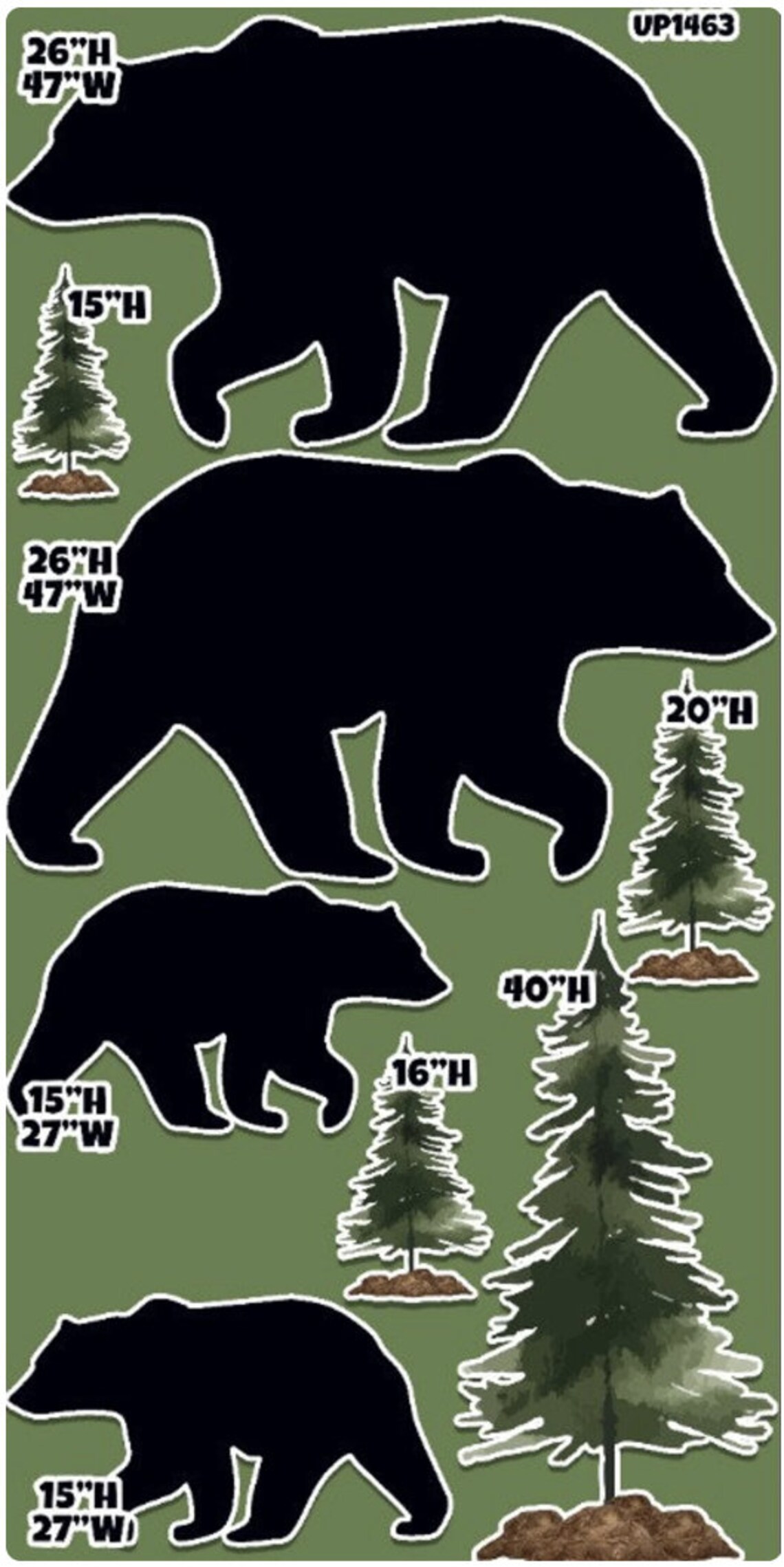 Bears Props Coroplast Decorations Backdrops Cutouts Signs Table ...