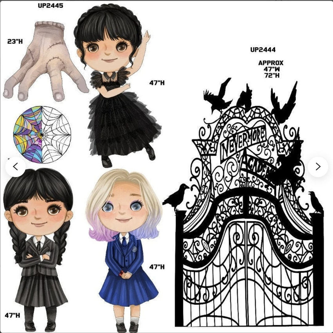 WEDNESDAY Coroplast Cutouts Party Props Deco and Yard Signs - Etsy