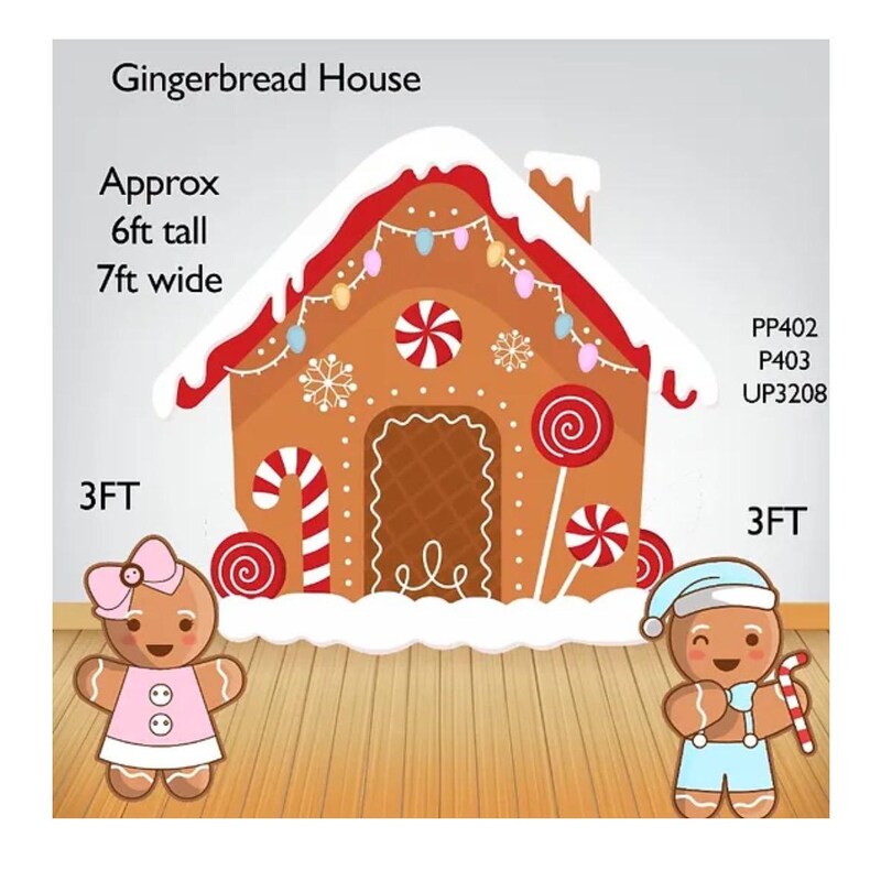 Gingerbread Backdrop - Etsy