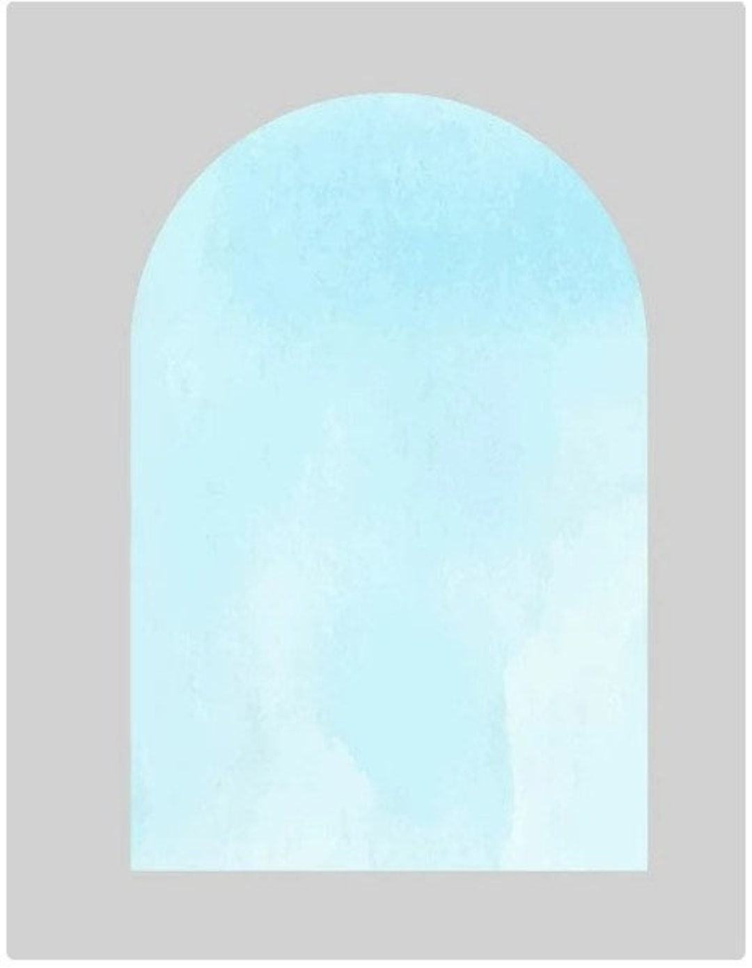 Light Blue Watercolor Coroplast Panel Wall Decorations - Etsy