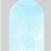 Approx 4’x6’ Arch Top Panel Light Blue Watercolor Coroplast Panel Wall ...