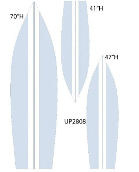 Surfboard Set Coroplast Party Props Decorations Backdrops Cutouts Signs ...