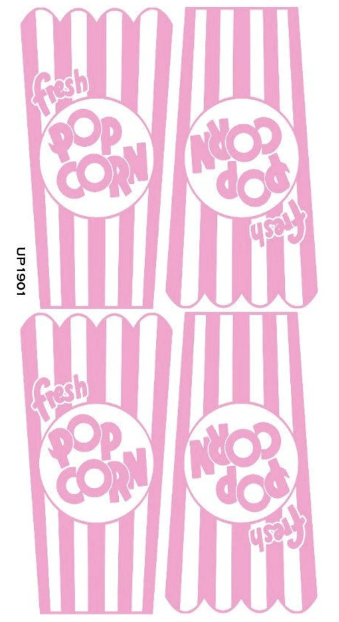 Popcorn Panels (4) 4 Ft Tall Standee Makes Only 1 Popcorn Box Party ...