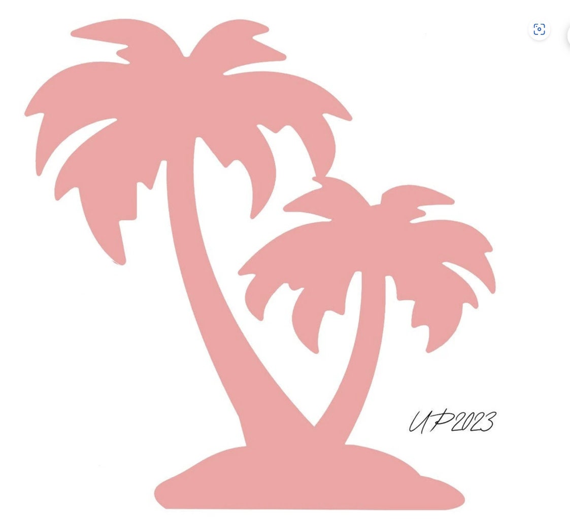 4ft Palm Tree Coroplast Cutouts Party Props Deco And Yard Signs Etsy
