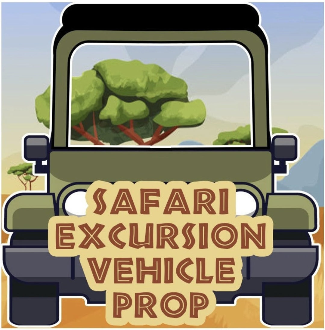 Safari Excursion Vehicle Prop 4ft X 4ft Approximately Decorations ...