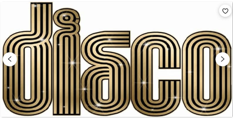 GOLD DISCO Individual Letters Apprx 4ft Tall Almost 8ft Wide Set ...