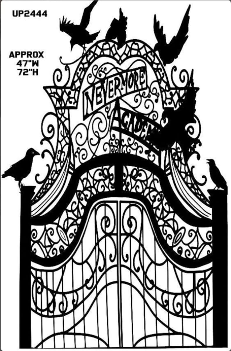 Gothic GATE Coroplast Cutouts Party Props Deco and Yard Signs (no ...