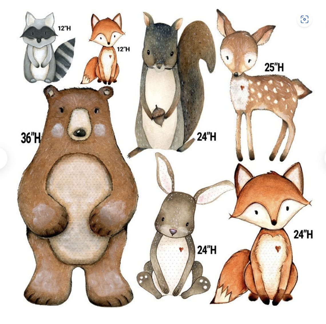 Woodlands Coroplast Cutouts Party Props Deco and Yard Signs - Etsy