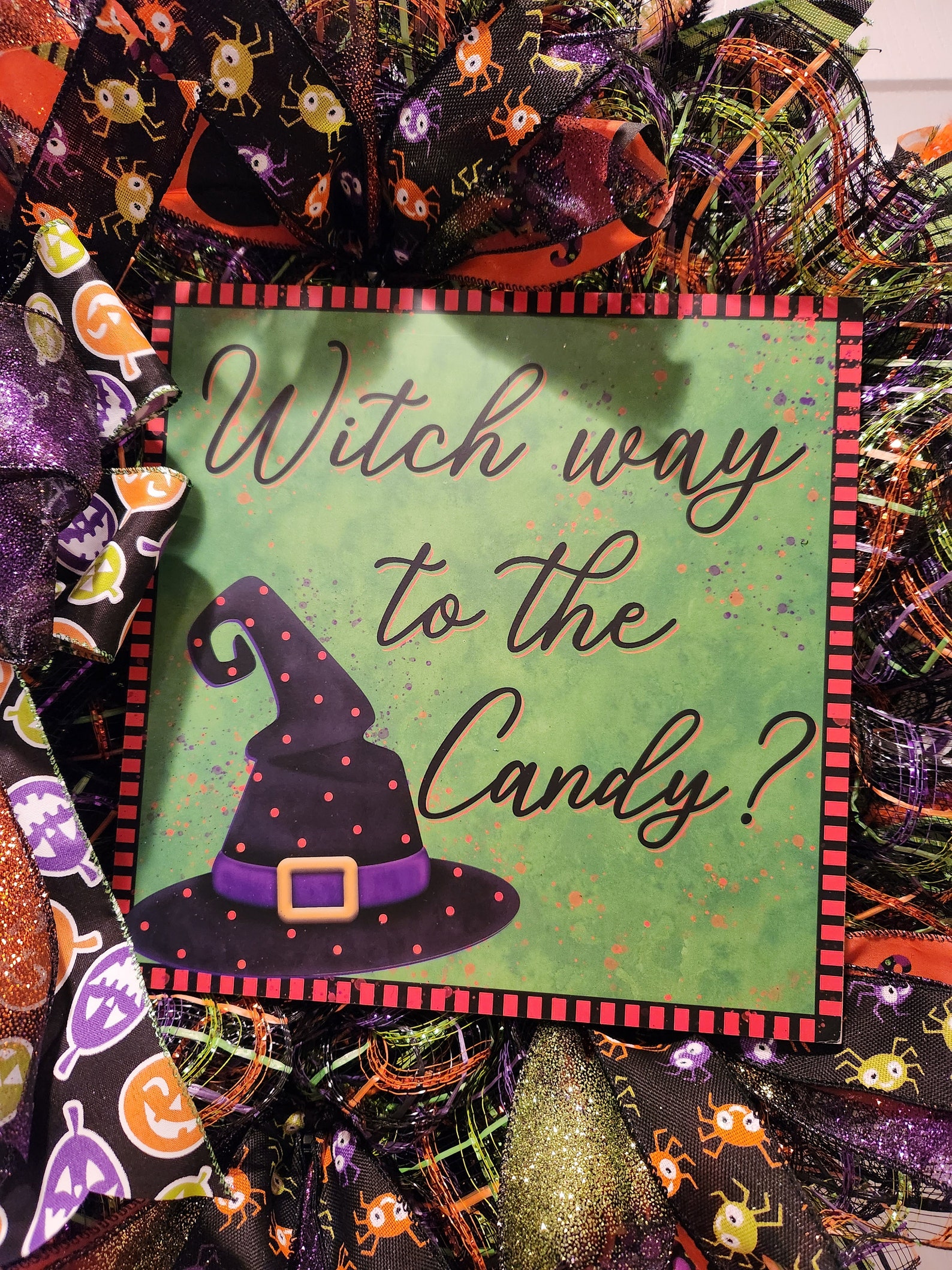 Happy Halloween Witch Hat Candy Wreath - Etsy