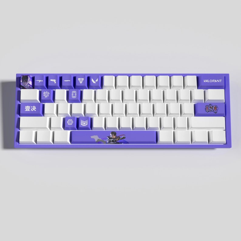 Valorant Iso Keycap Set PBT Keycap Anime Keycap Custom Keycap Custom ...