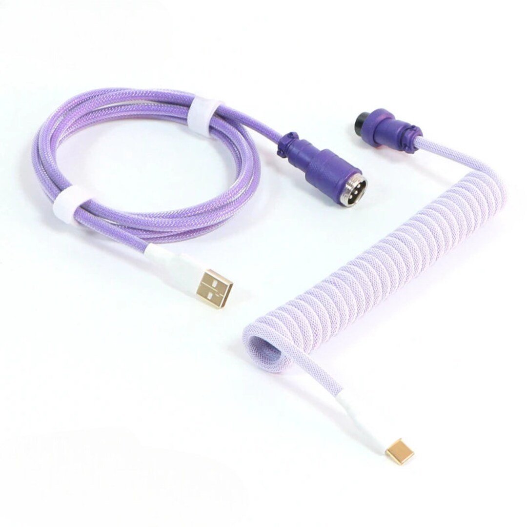 Custom Handmade 'frost Witch' Coiled Cable With Aviator Connector for ...
