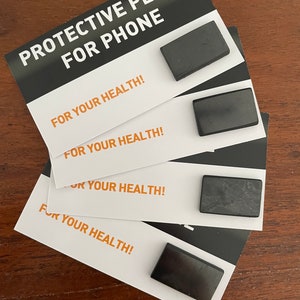 Shungite Cellphone Plate - Emf Protection - Shungite - Sticker Emf ...