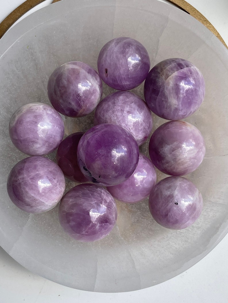 Kunzite Sphere - Kunzite Sphere Crystal - Lavender Kunzite - Spodumene ...