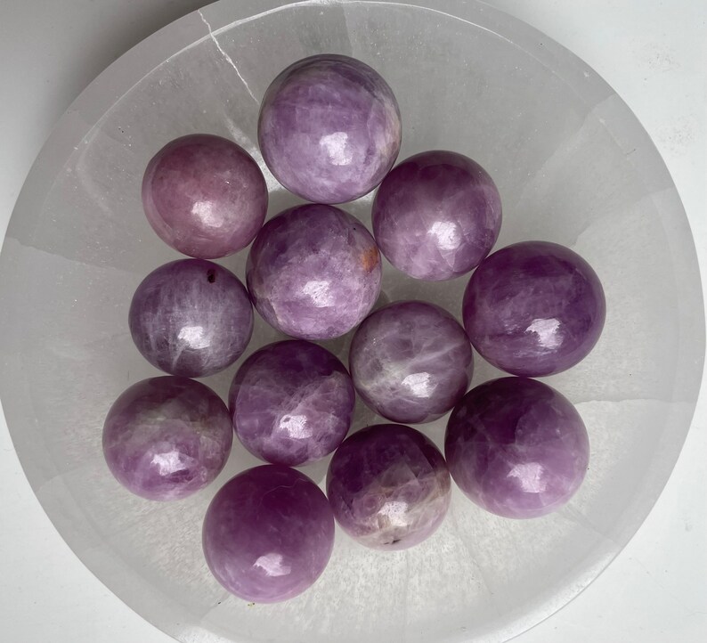 Kunzite Sphere - Kunzite Sphere Crystal - Lavender Kunzite - Spodumene ...