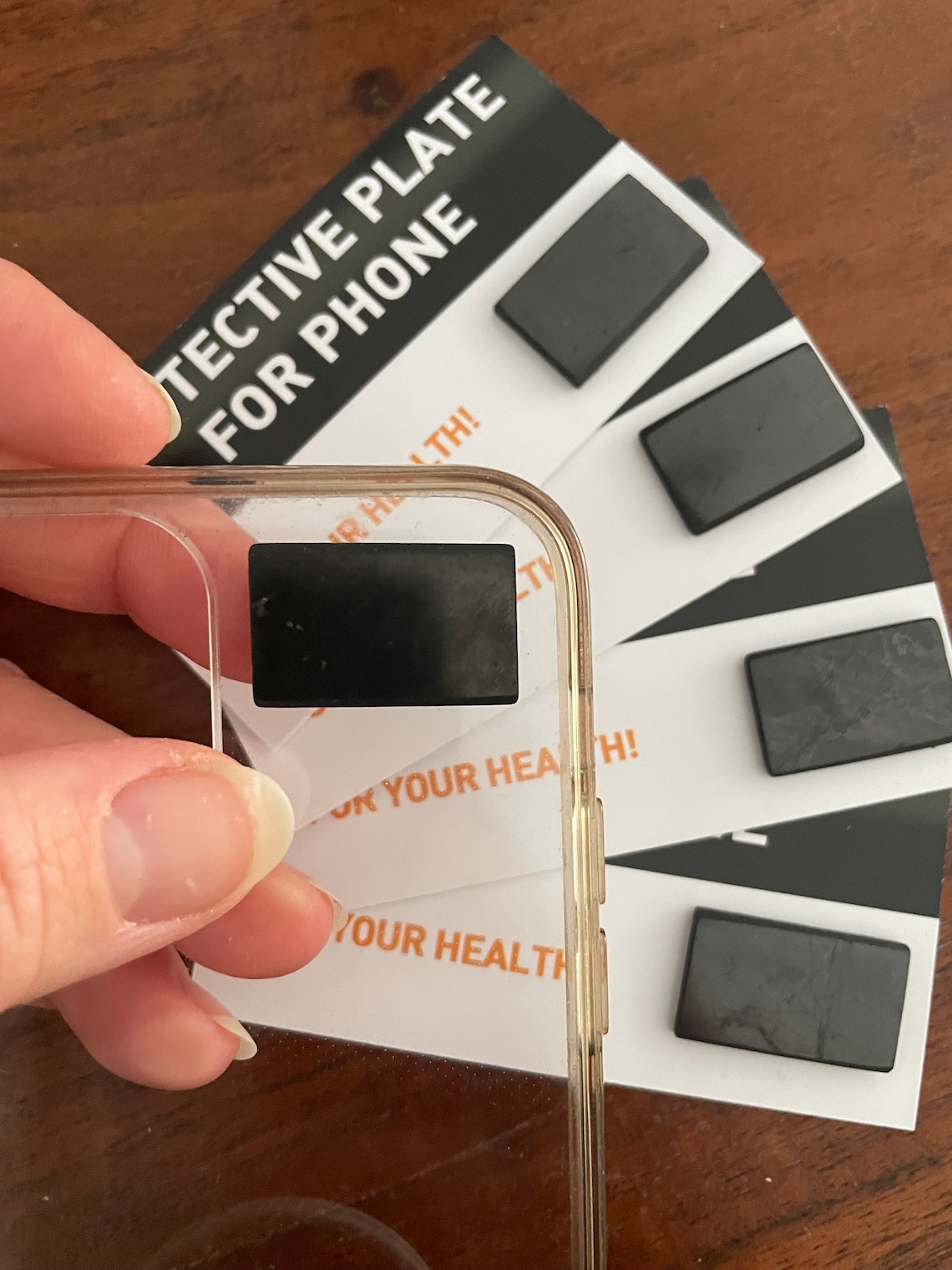 Shungite Cellphone Plate - Emf Protection - Shungite - Sticker Emf ...