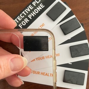 Shungite Cellphone Plate - Emf Protection - Shungite - Sticker Emf ...