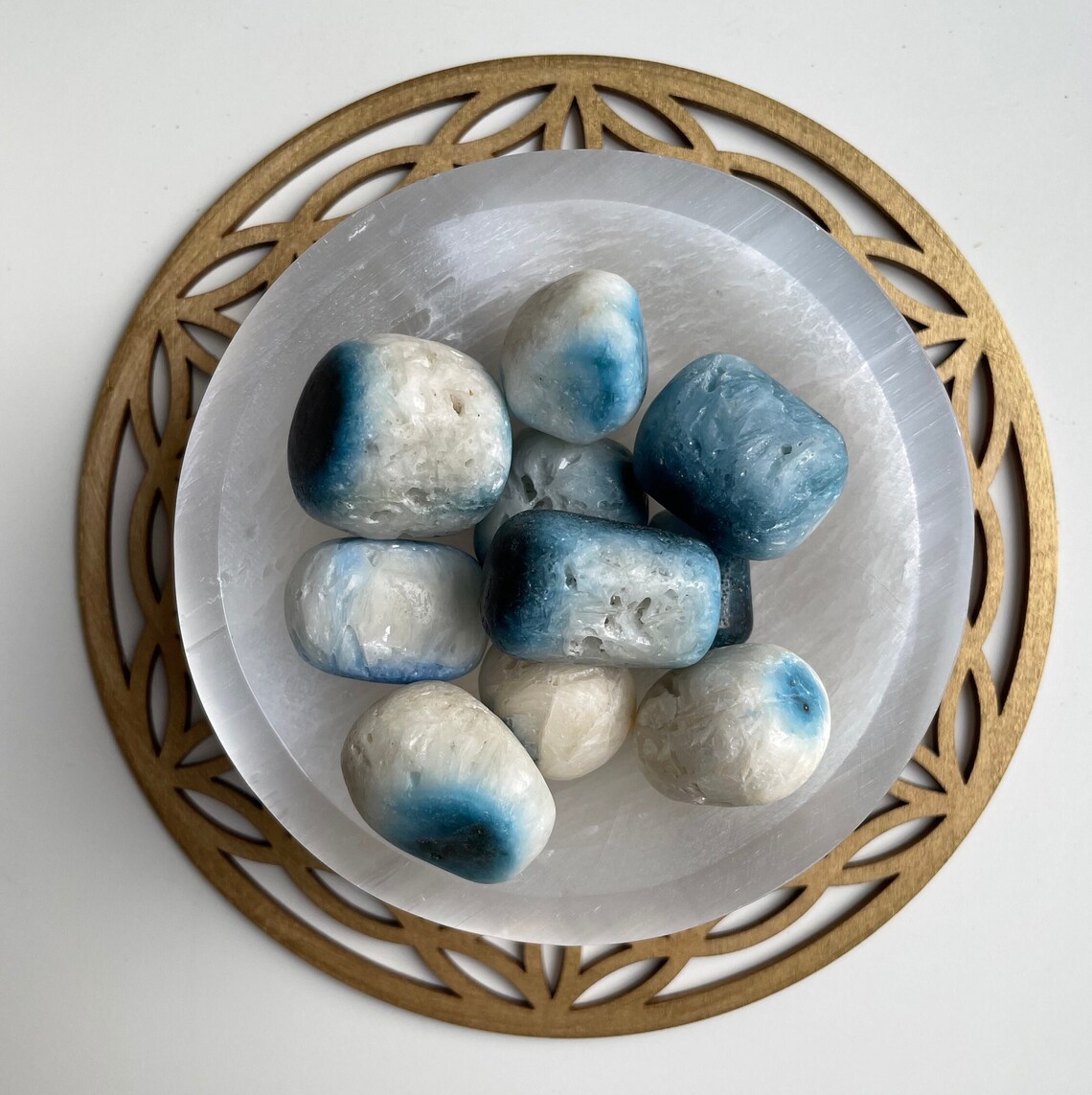 Nakauriite Tumbled - Blue Ice Glacierite Tumbled - Nakaurite Glacierite ...