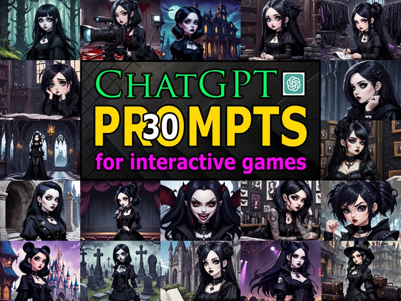 The Goth Girl Edition | Choose Your Own Adventure | 30 Chatgpt Prompts ...