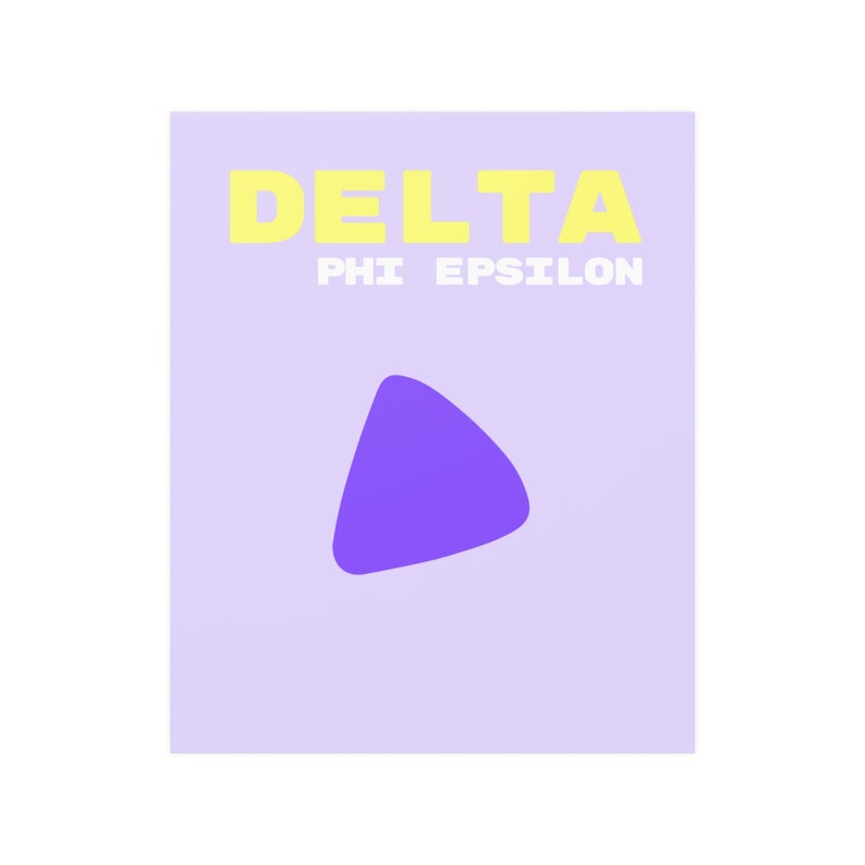 Delta Phi Epsilon Poster - Etsy