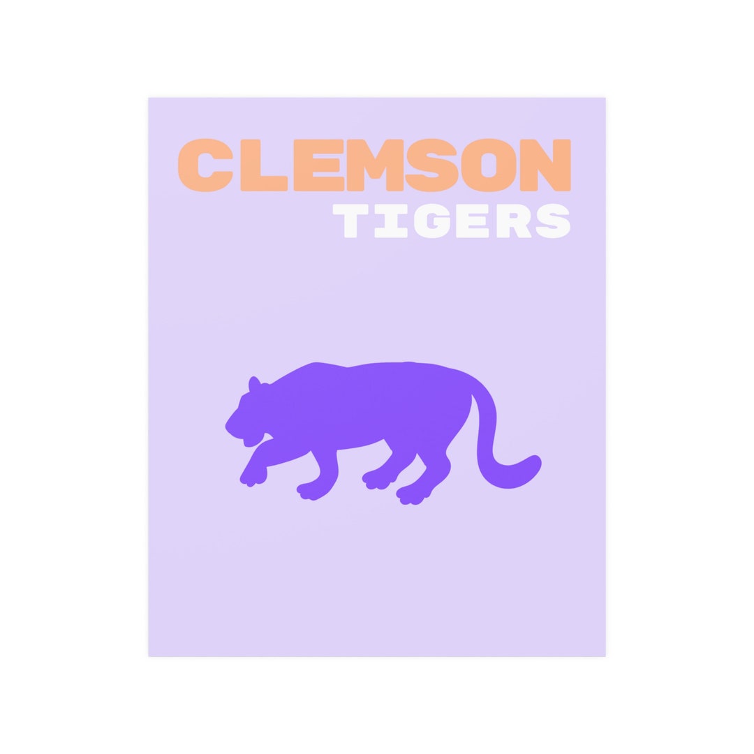 Clemson Tigers Poster - Etsy