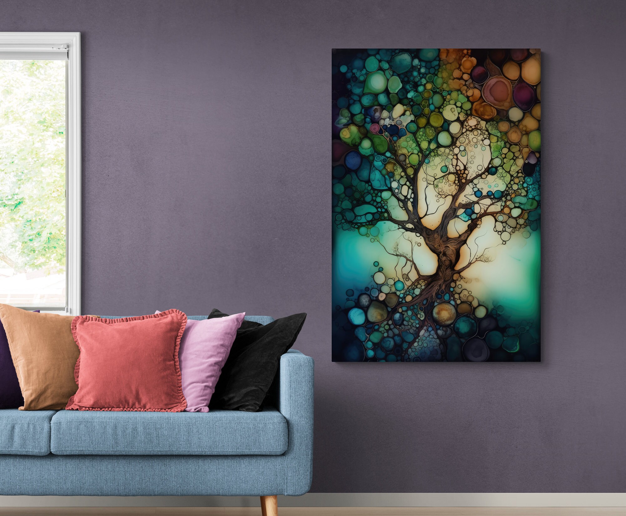 Abstract Ink Tree Art Print - Etsy