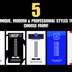 Ultimate Matchday Template Pack | 30 Soccer Team Templates | Social ...