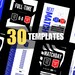 Ultimate Matchday Template Pack 30 Soccer Team Templates Social Media ...