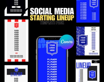 Ultimate Matchday Template Pack | 30 Soccer Team Templates | Social ...