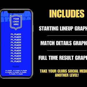 Ultimate Matchday Template Pack | 30 Soccer Team Templates | Social ...
